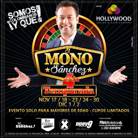 Inicio - Carlos "El Mono" Sanchez - Humorista Colombiano con Sabor!