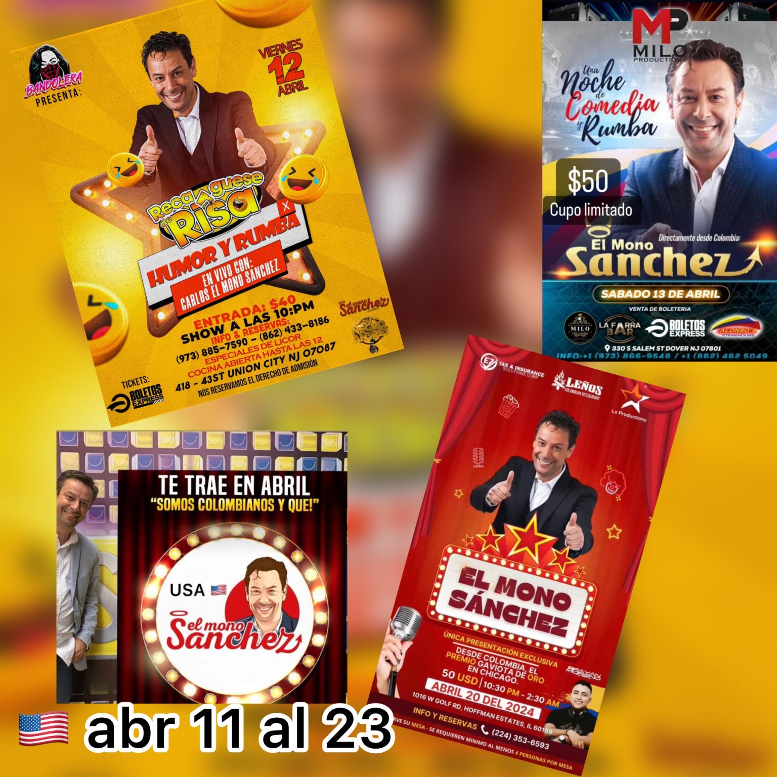 Inicio - Carlos "El Mono" Sanchez - Humorista Colombiano con Sabor!