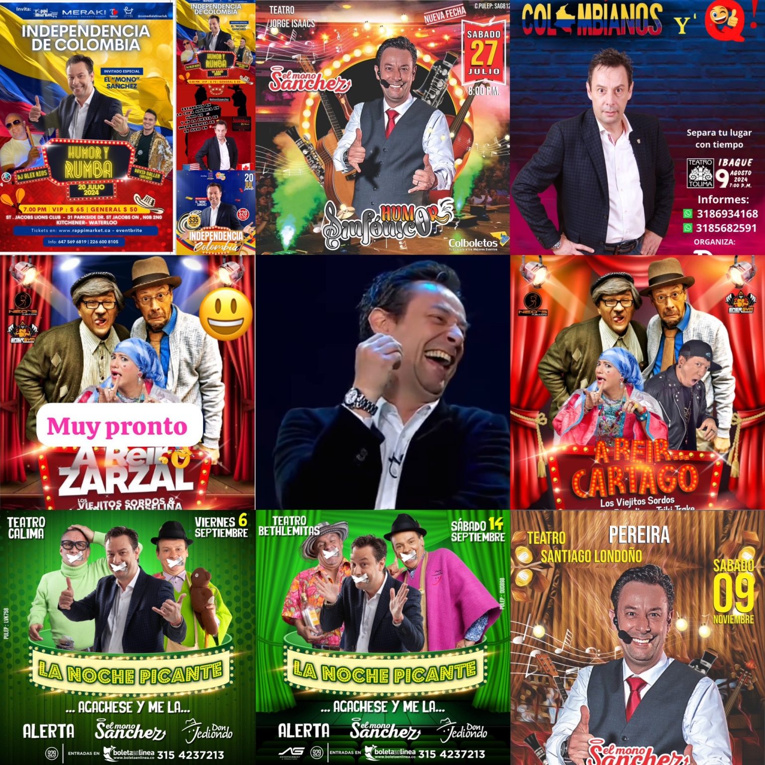 Inicio - Carlos "El Mono" Sanchez - Humorista Colombiano con Sabor!